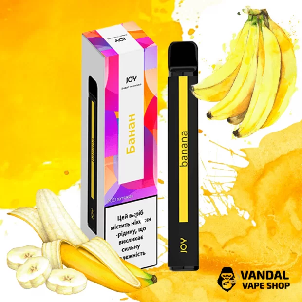 Солевая жидкость JOY Disposable Pod Kit Banana 5% 400 mAh 550 Puffs в ...
