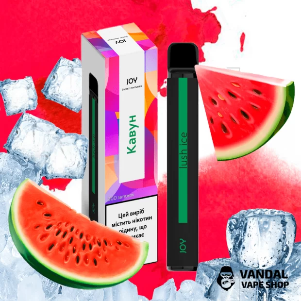 Солевая жидкость JOY Disposable Pod Kit Lush Ice 5% 400 mAh 550 Puffs в ...