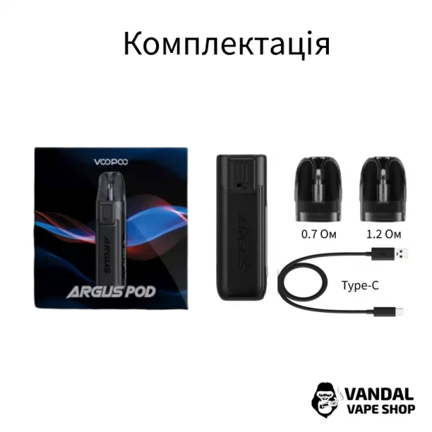 VooPoo Argus Pod Kit (Original) Sky Blue 7096 купить по цене 999.00 грн ...