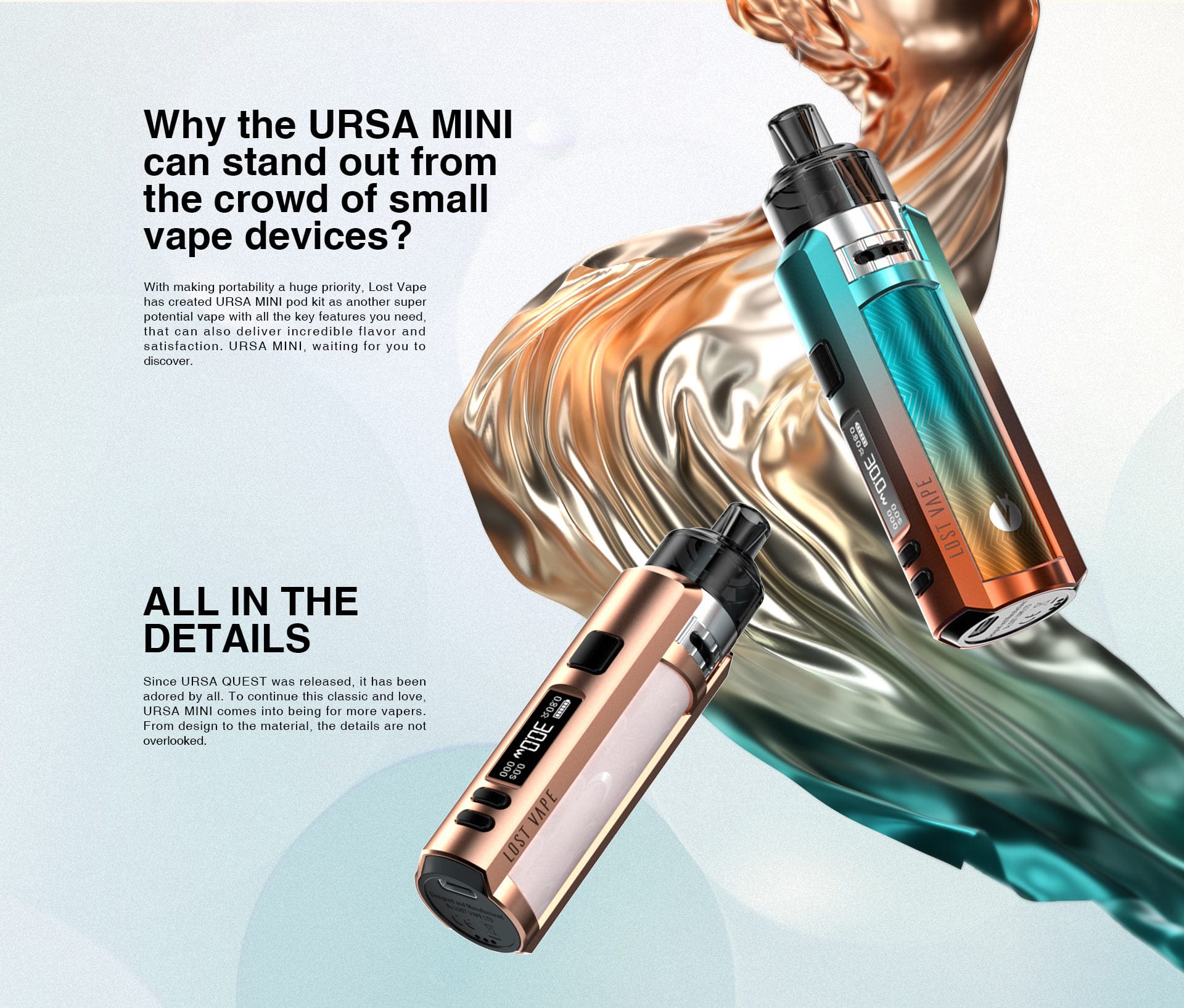 Lost Vape Ursa Mini Pod Kit 1200 mAh (Original) 2851 купити за ціною ...