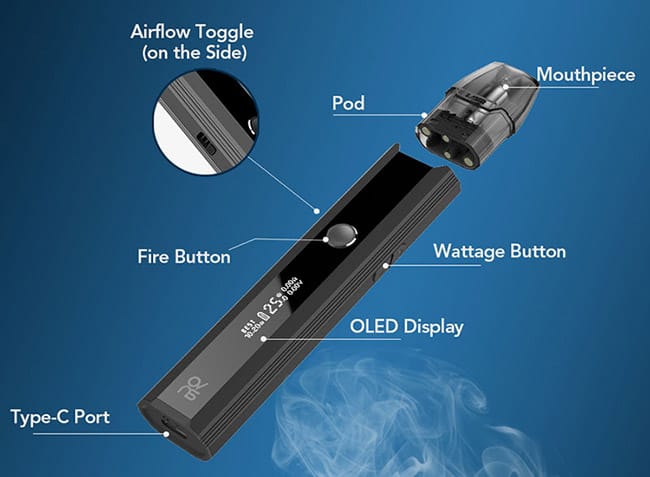 Pod система OVNS Saber 3 Black Pod Starter Kit 1229 купити за ціною 699 ...