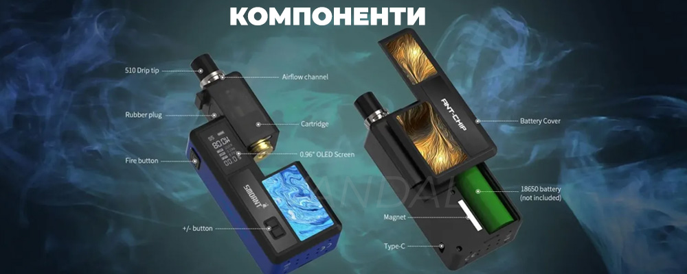 Smoant Knight 80 Pod Mod - Stainless Steel 11340 купити за ціною 1639. ...