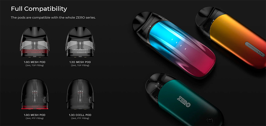 Vaporesso ZERO 2 (Top Filling) Pod Kit 800 mAh 7137 купити за ціною 849 ...