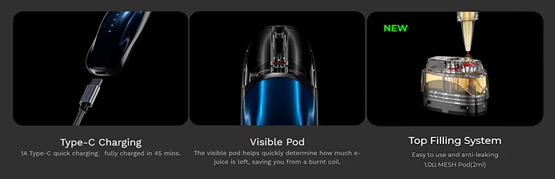 Vaporesso ZERO 2 (Top Filling) Pod Kit 800 mAh 7137 купити за ціною 849 ...